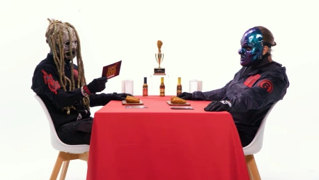 COREY TAYLOR revamps SLIPKNOT mask with glowing red eyes