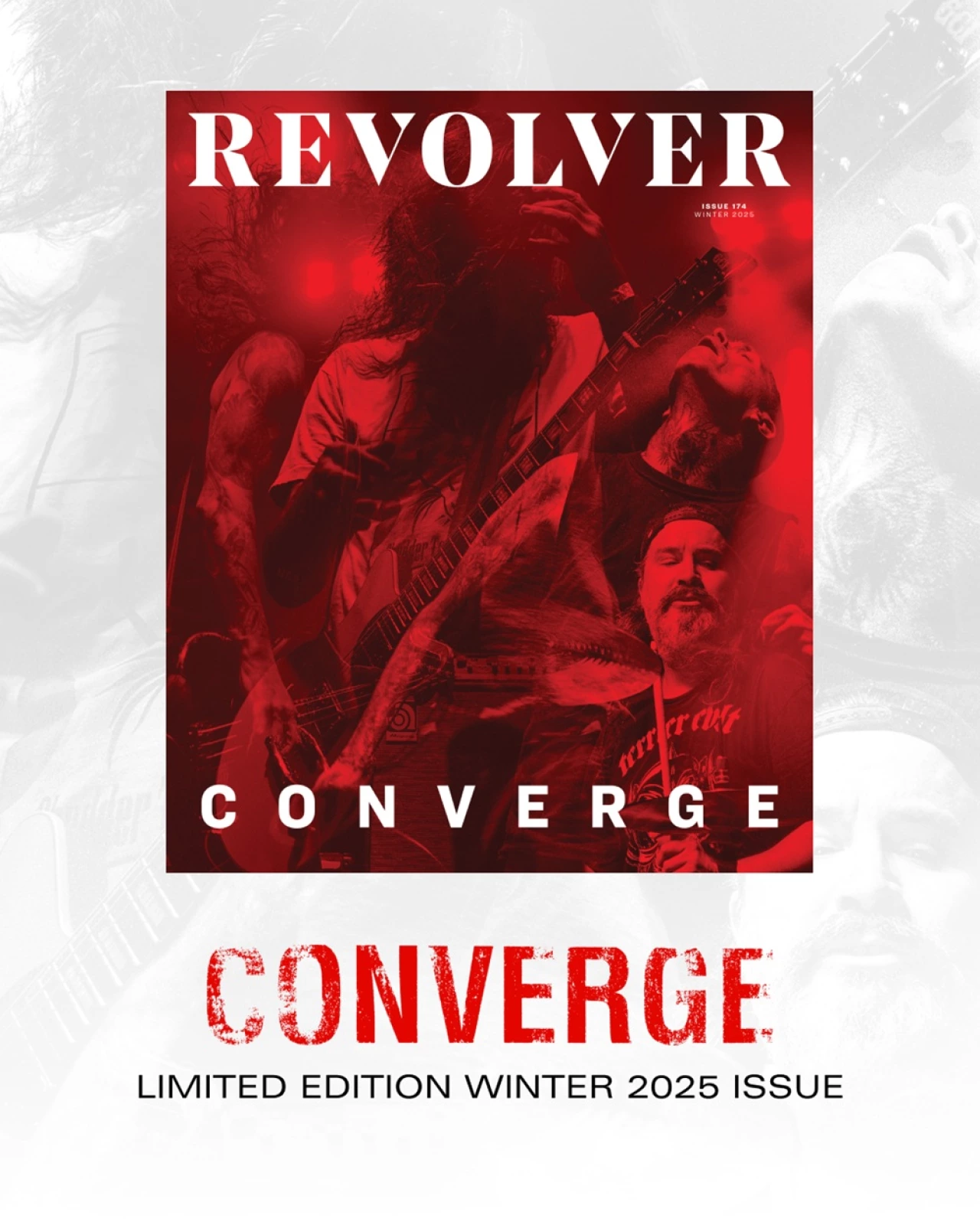 CONVERGE star on cover of REVOLVER's Winter Issue