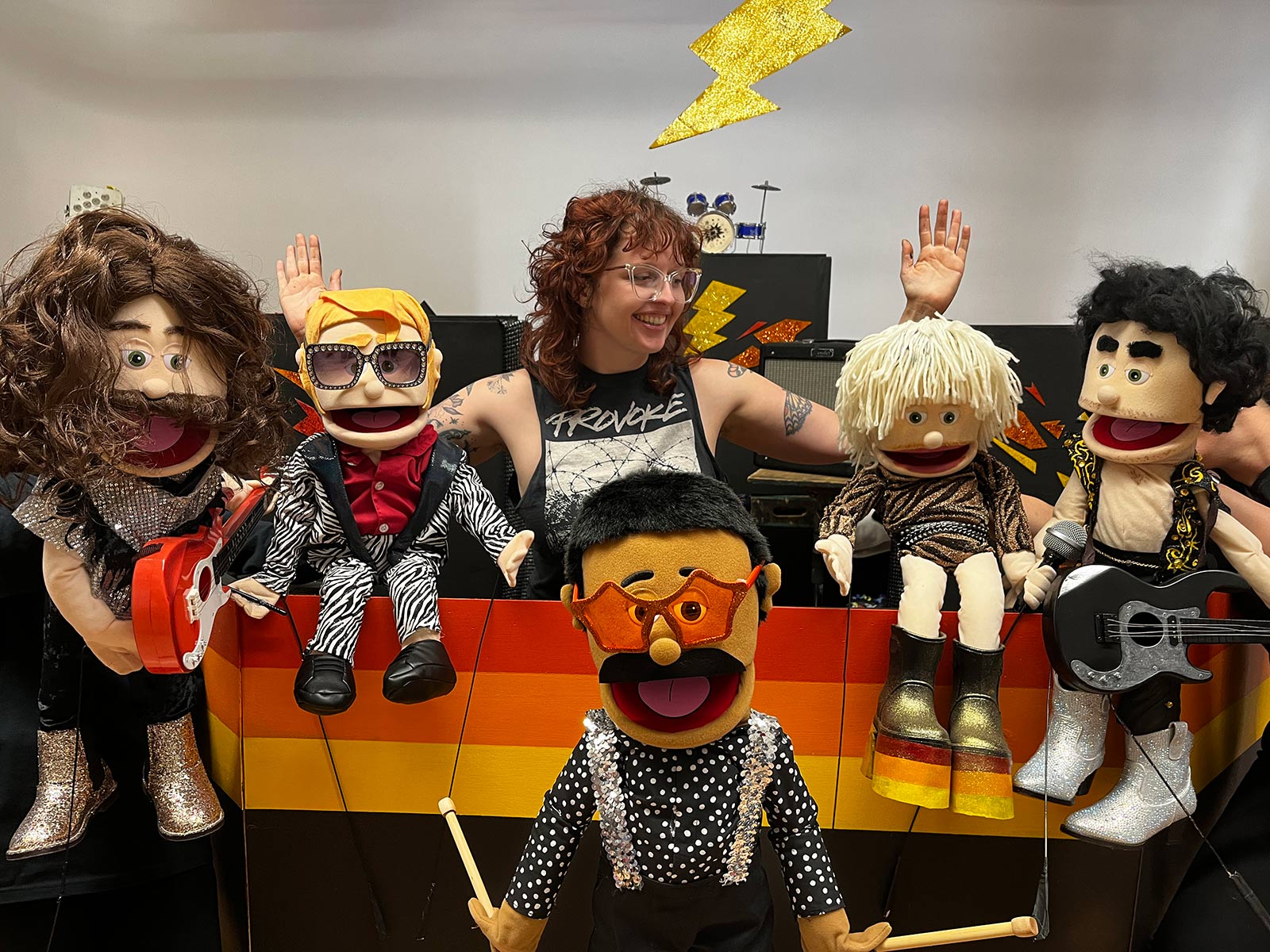 See glam-metal puppets rock in GLITTER WIZARD's fun new "Glitterati" video