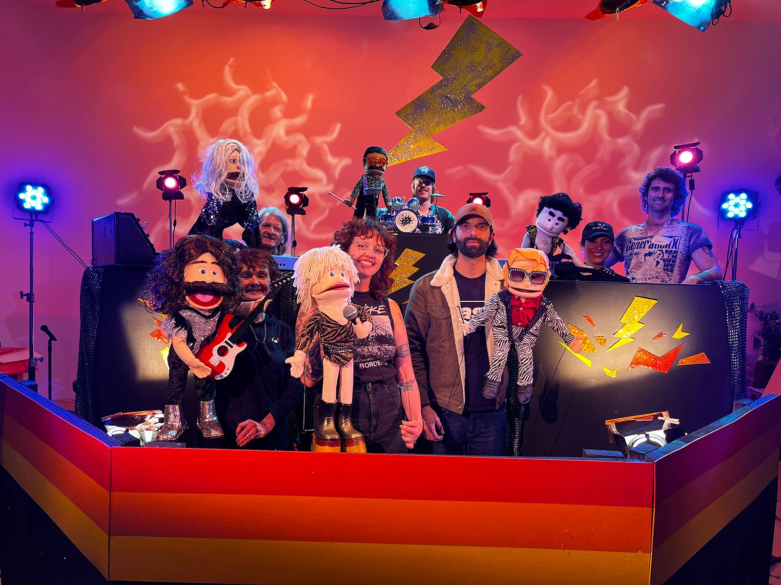 See glam-metal puppets rock in GLITTER WIZARD's fun new "Glitterati" video