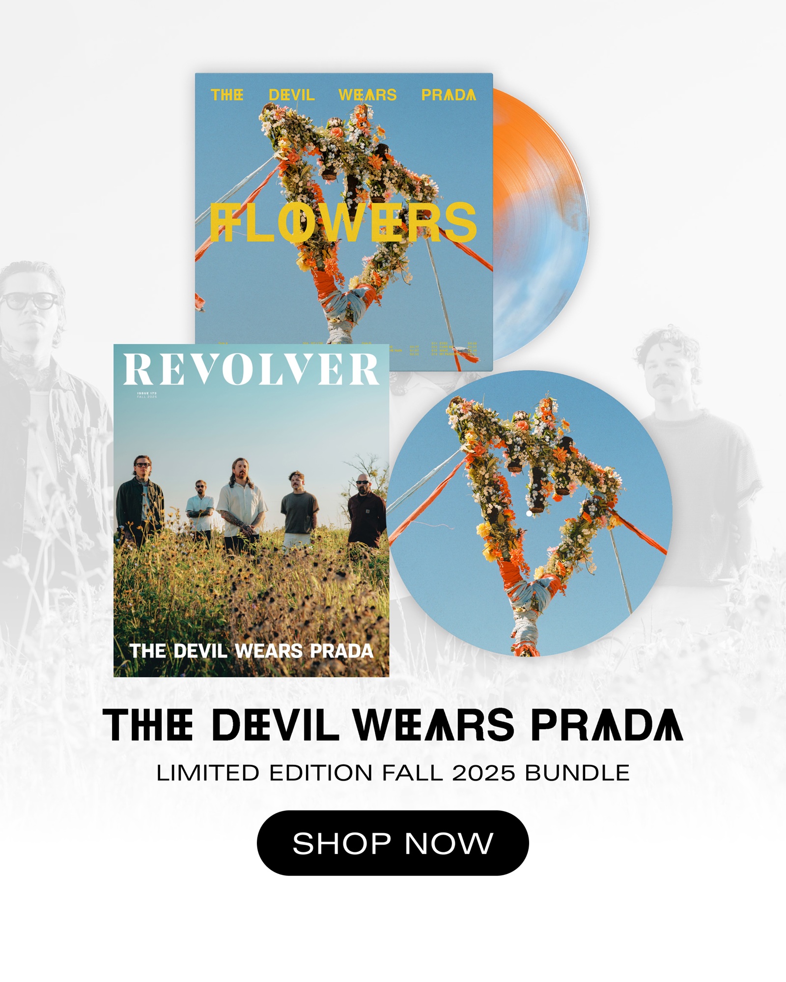 THE DEVIL WEARS PRADA star on cover of REVOLVER's Fall 2025 Issue